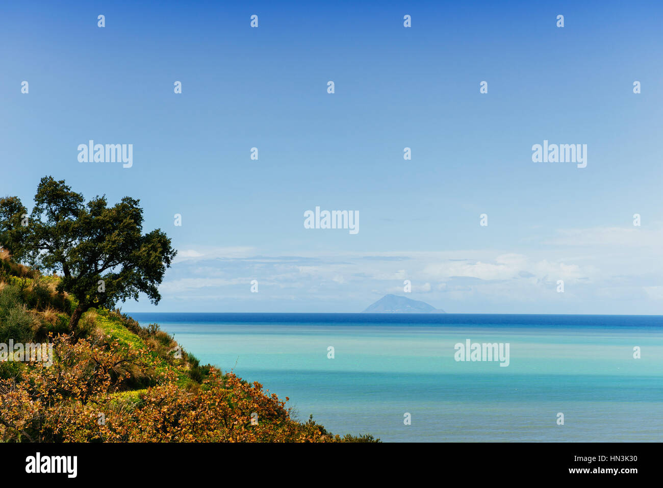 Beautiful Cape Milazzo. Italy Stock Photo - Alamy