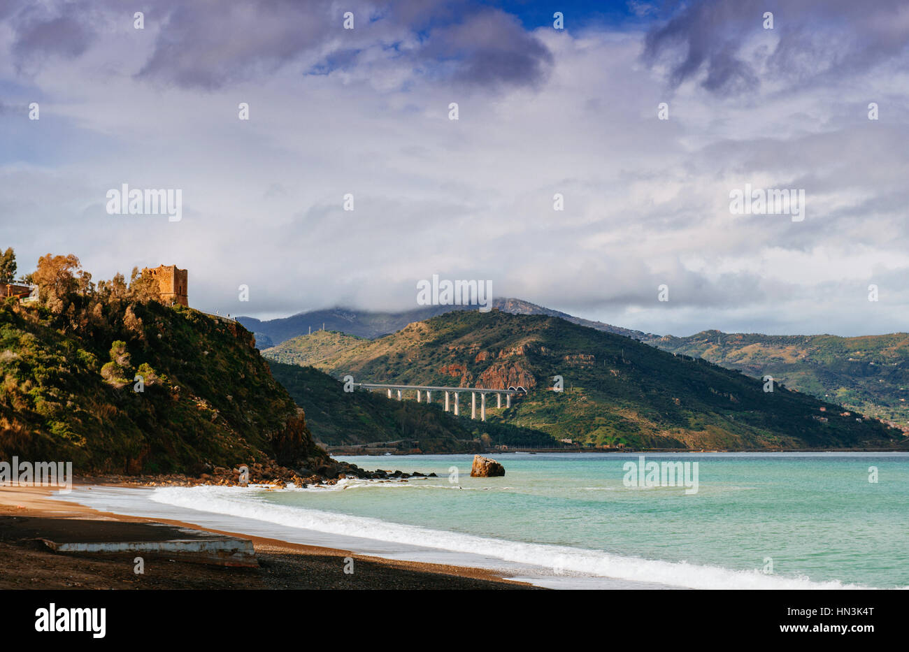 Beautiful Cape Milazzo. Italy Stock Photo - Alamy