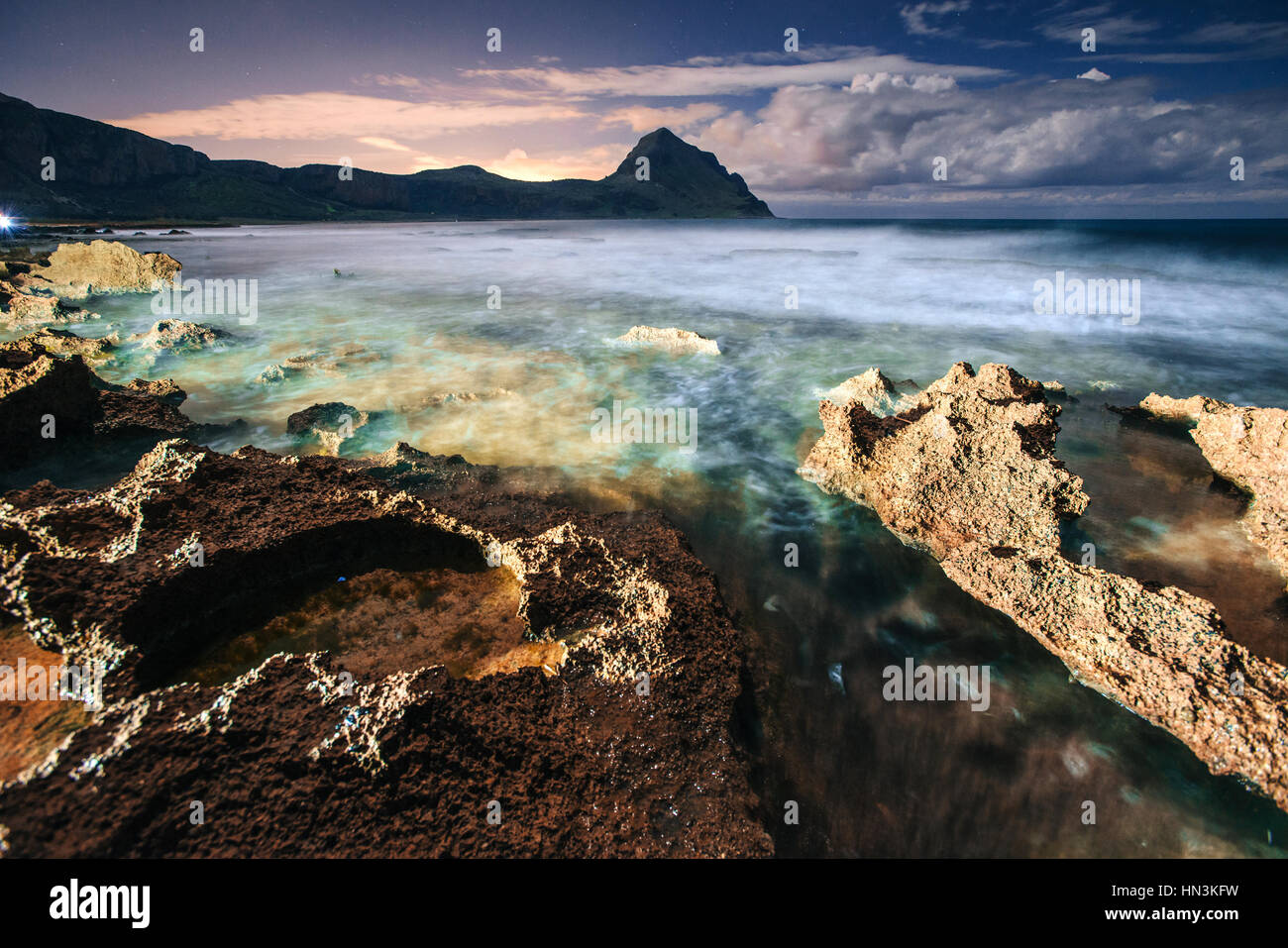 Beautiful sea landscape at sunset Stock Photo - Alamy