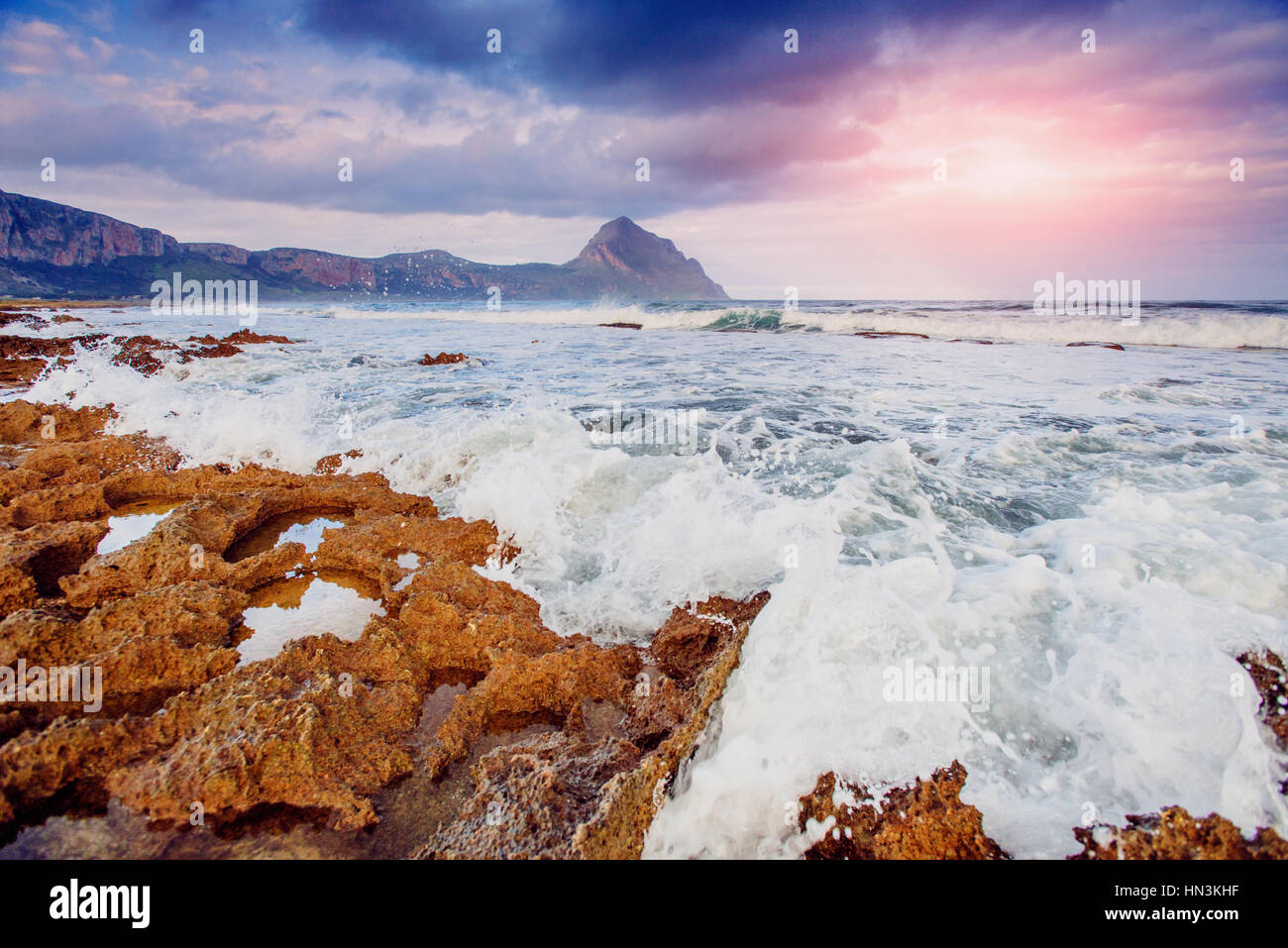 Beautiful sea landscape at ocean Beach Stock Photo - Alamy