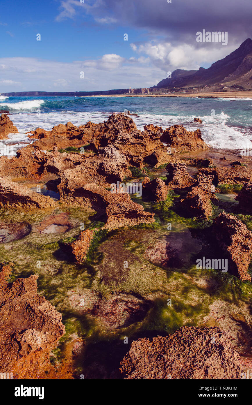 Beautiful sea landscape at ocean Beach Stock Photo - Alamy