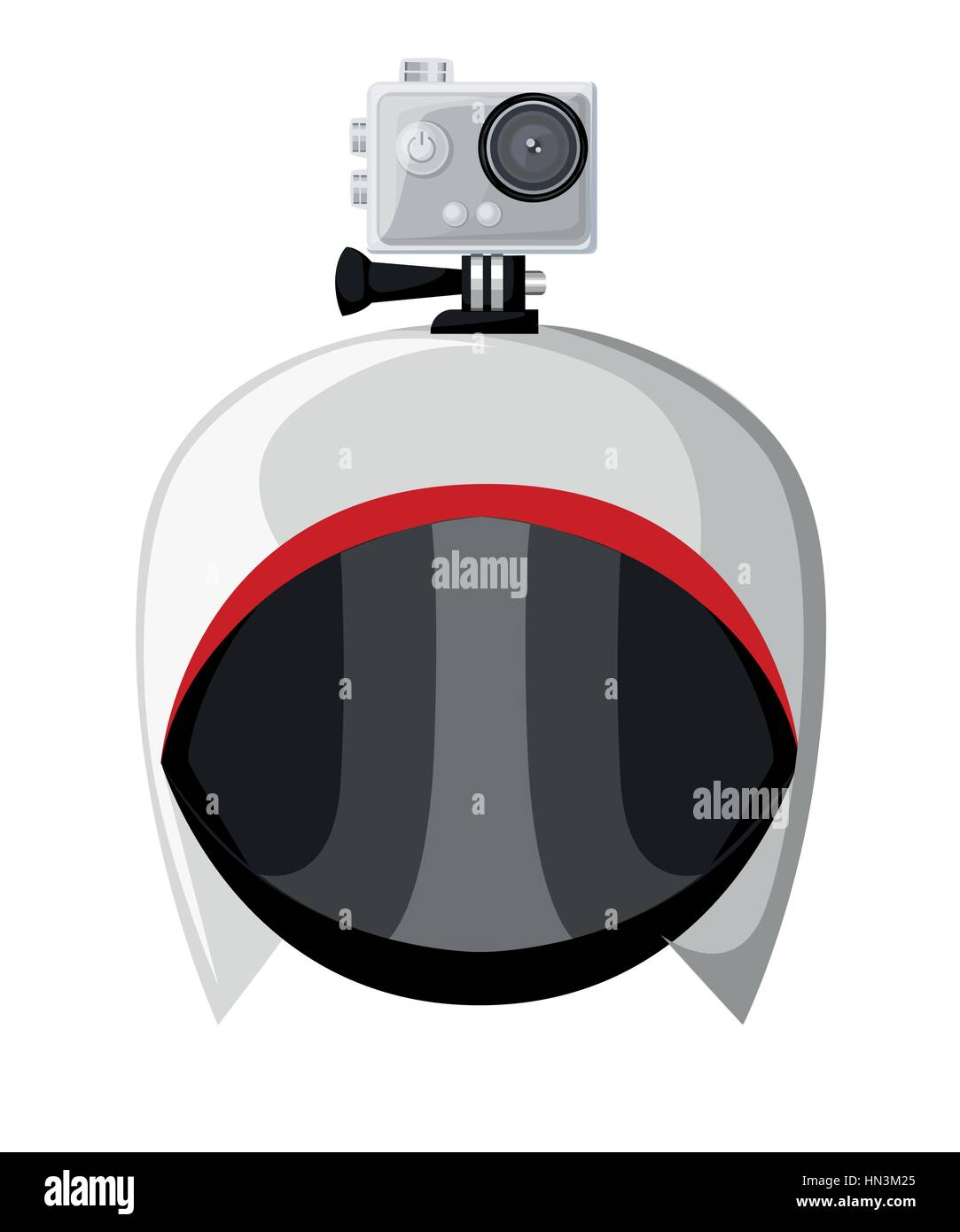 Action camera icons vector set flat style Realistic vector illustration ...