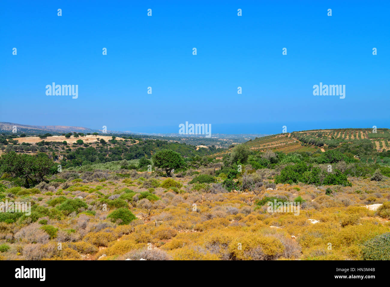 crete countryside landscape Stock Photo - Alamy