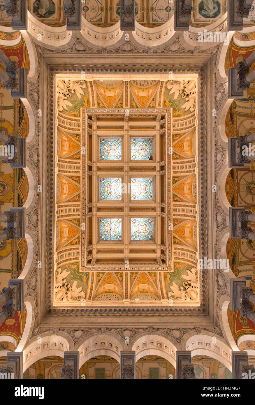 Roof of the Library of Congress Stock Photo - Alamy