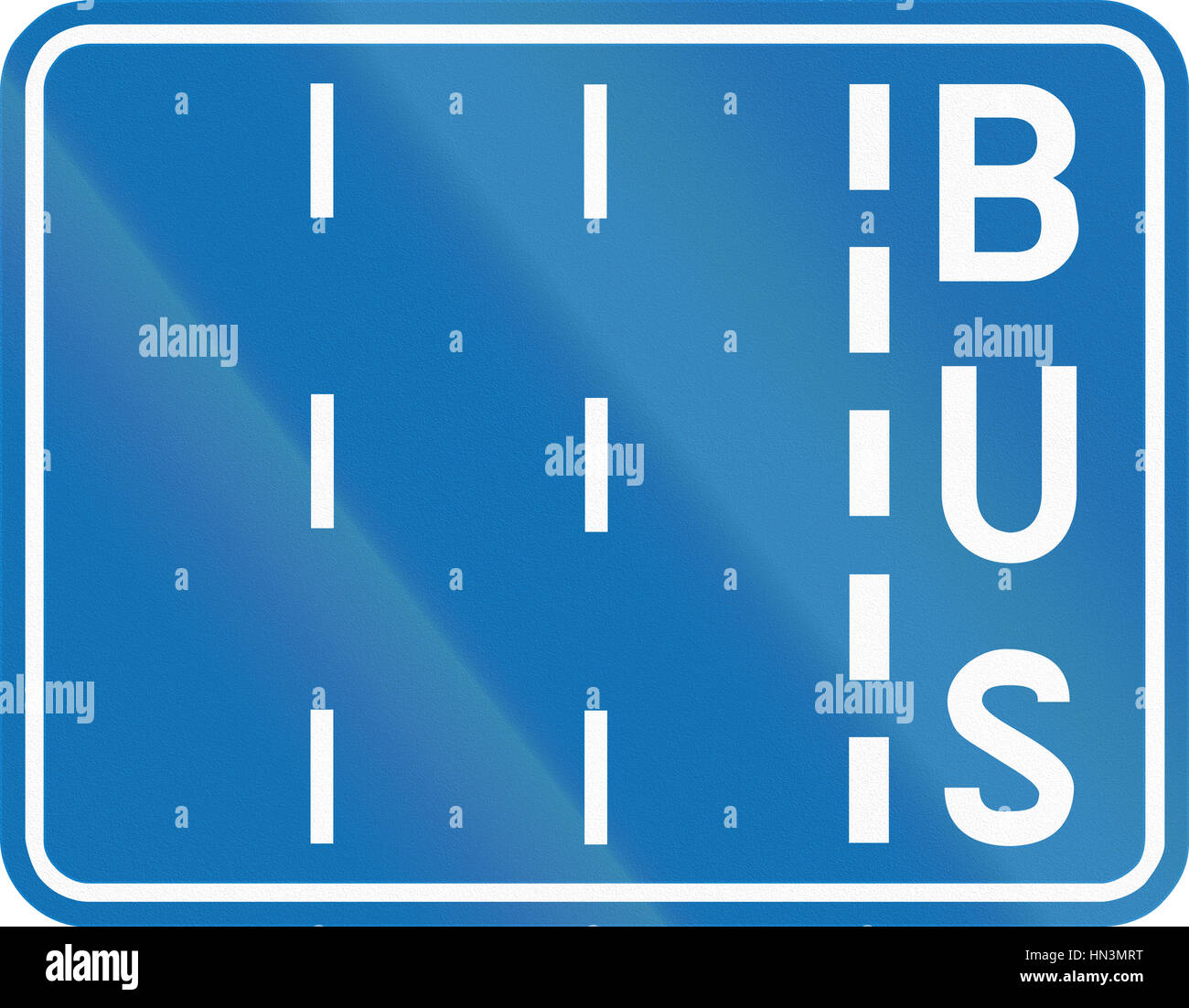 Bus lanes blue sign hi-res stock photography and images - Alamy