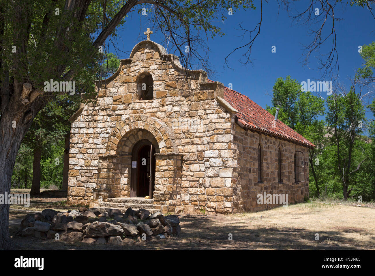 Fort Stanton, New Mexico - The Catholic Chapel at Fort Stanton. The ...