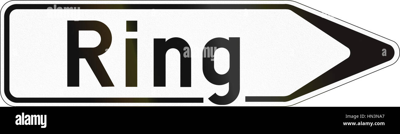 Belgian signpost direction sign to ring road Stock Photo - Alamy