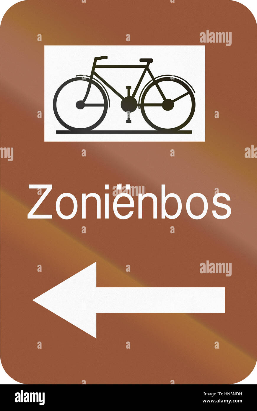 Belgian signpost direction sign with touristic advice Stock Photo - Alamy