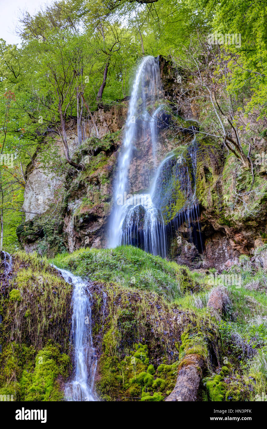 Urach waterfall, Swabian Jura, Bad Urach, Baden-Württemberg, Germany ...