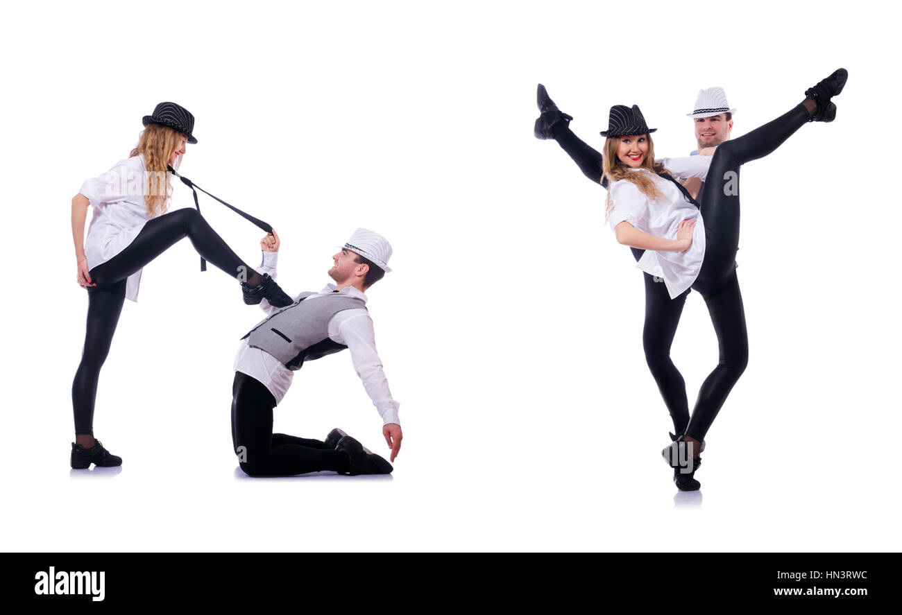 Pair of dancers dancing modern dances Stock Photo - Alamy