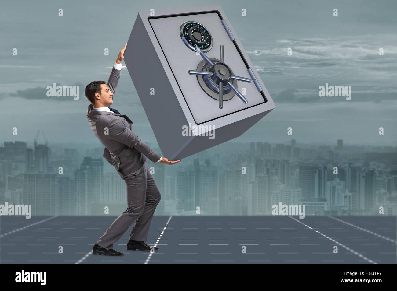 Security carry heavy box hi-res stock photography and images - Alamy