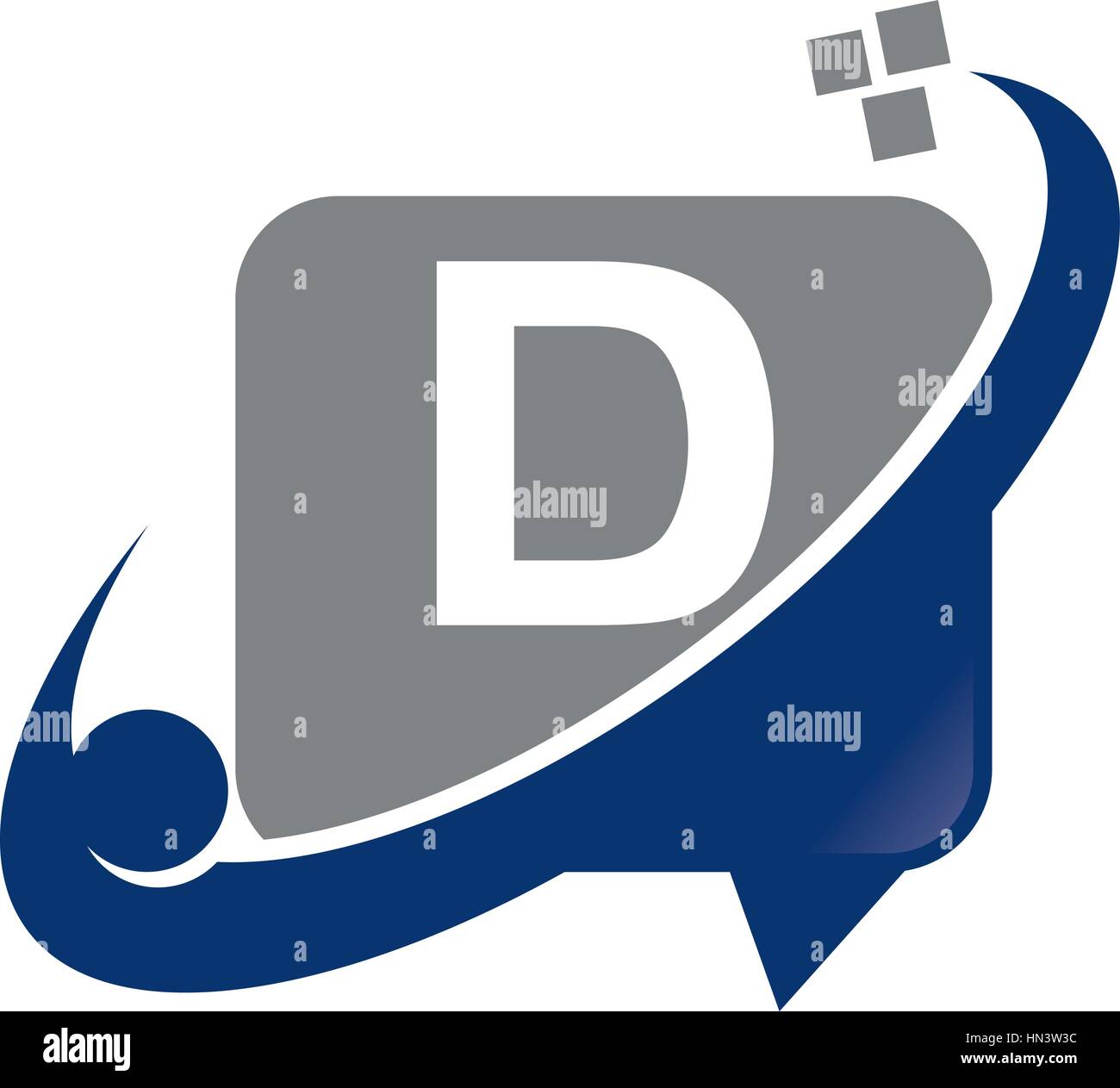 Technology Share Communication Initial D Stock Vector Image & Art - Alamy