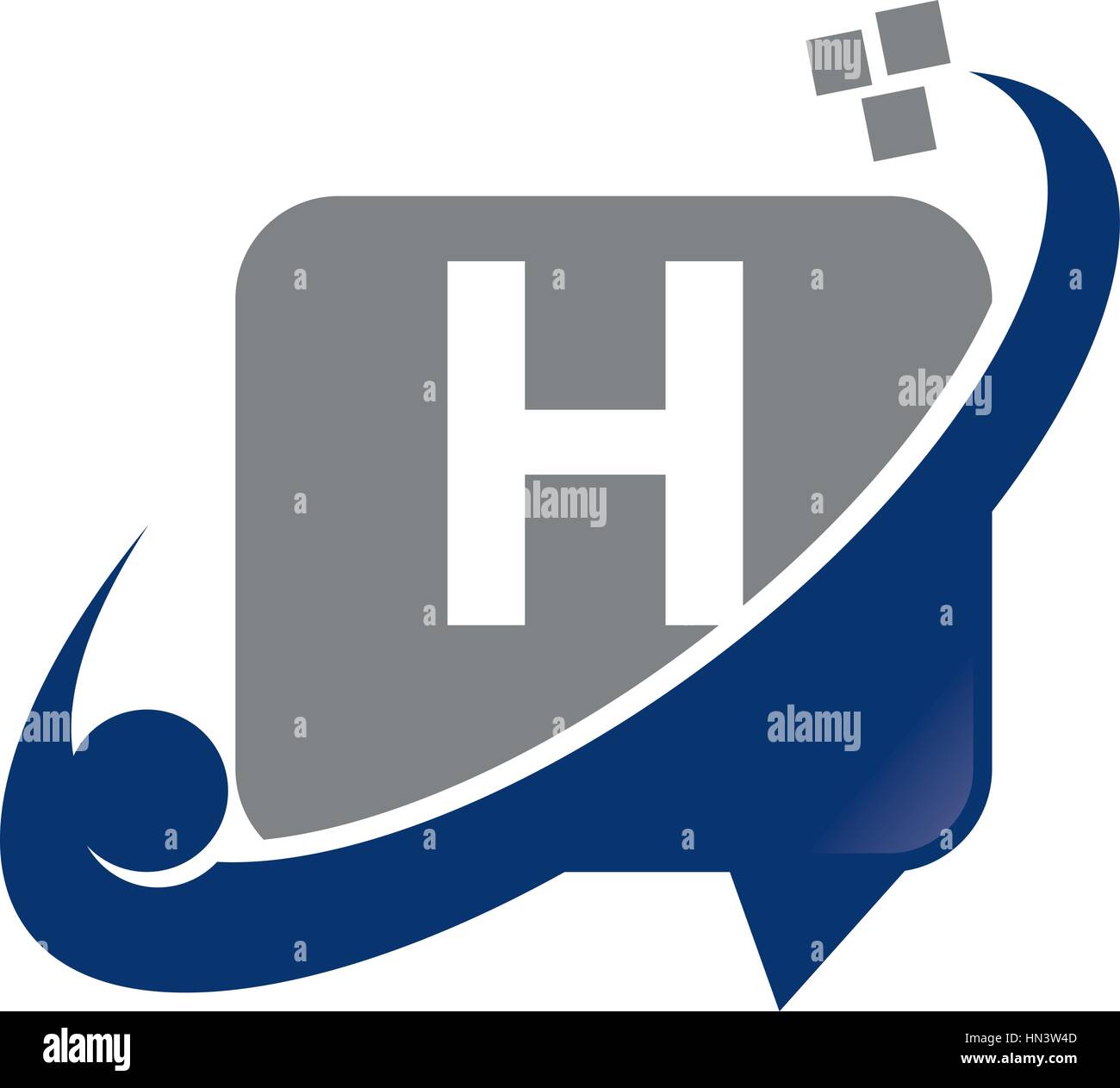 Technology Share Communication Initial H Stock Vector Image & Art - Alamy