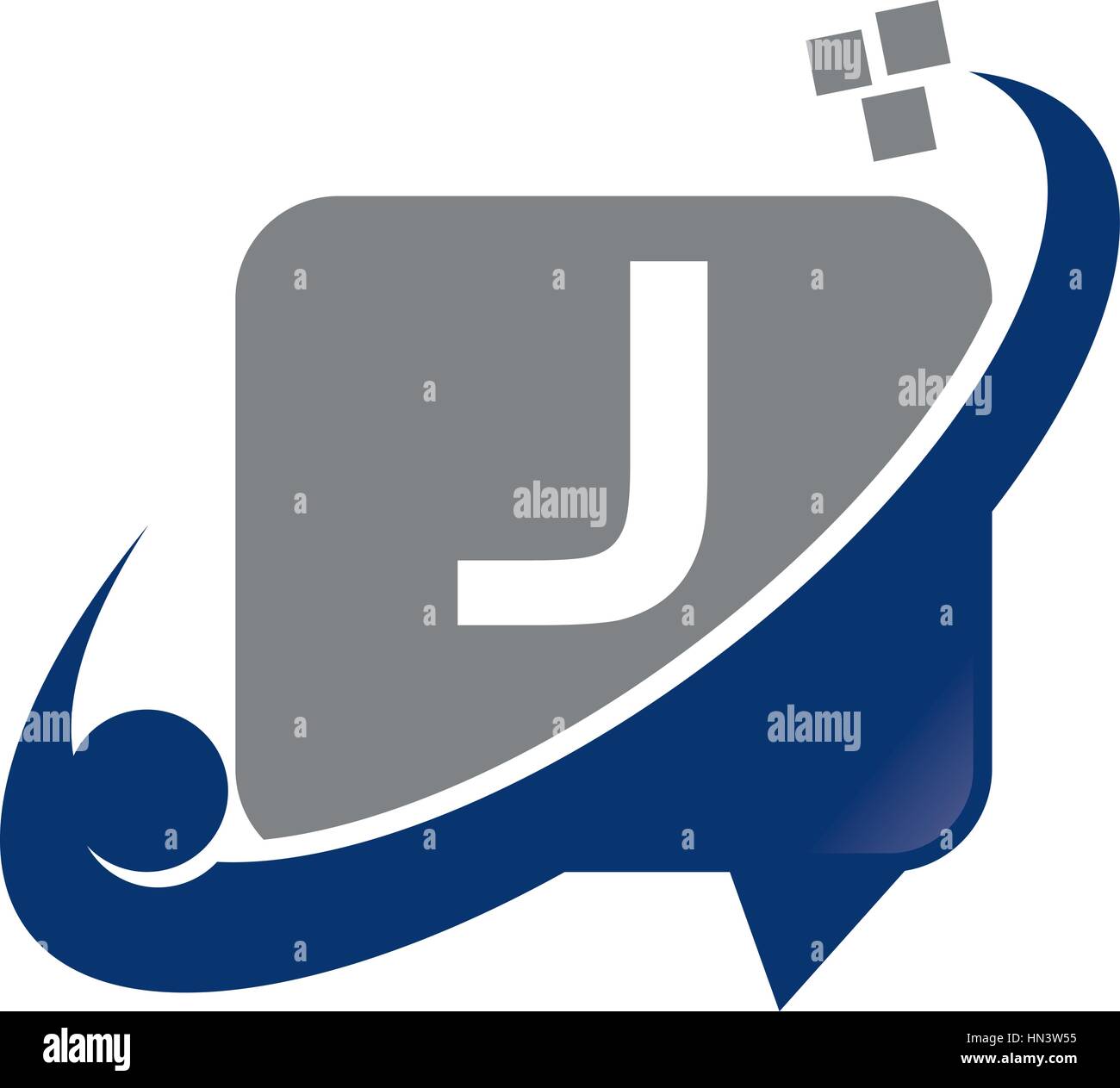 Technology Share Communication Initial J Stock Vector Image & Art - Alamy