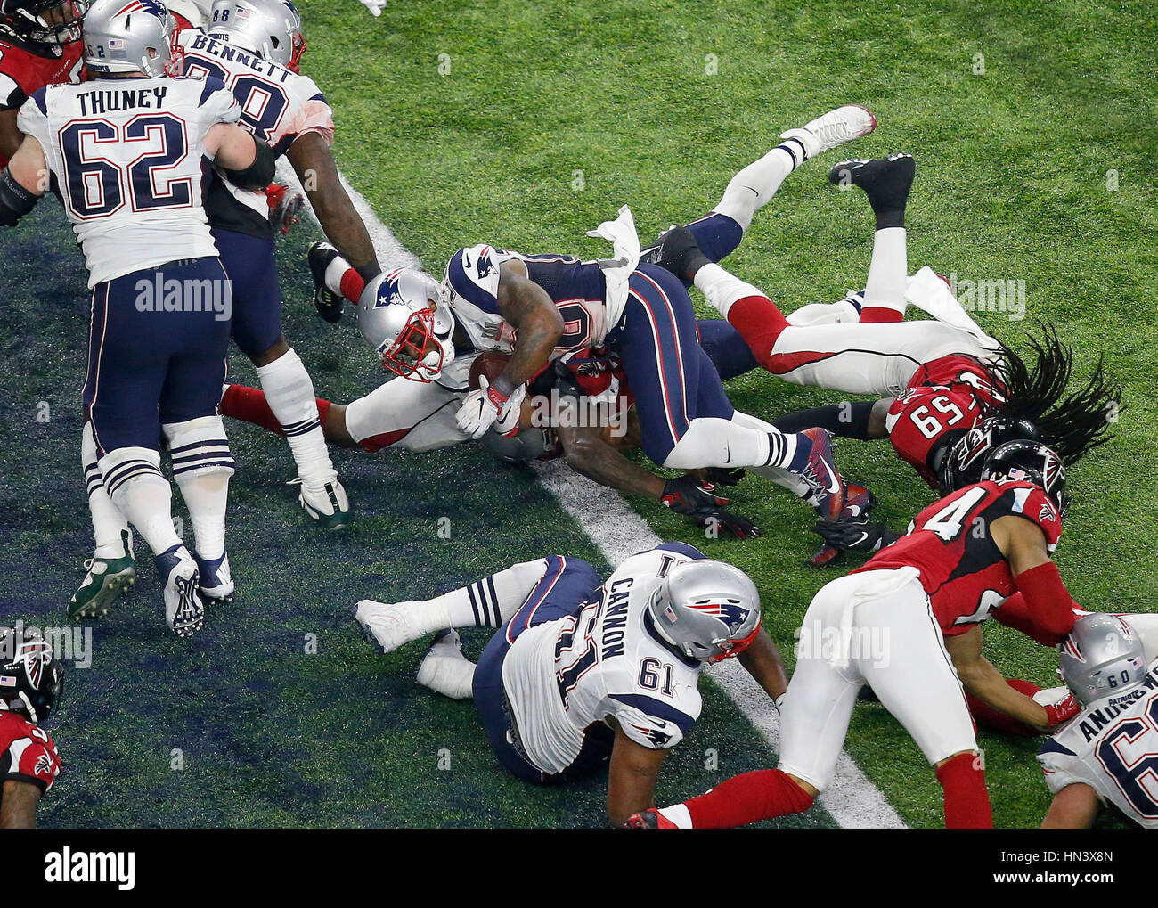 February 05, 2017 New England Patriots running back James White (28 ...