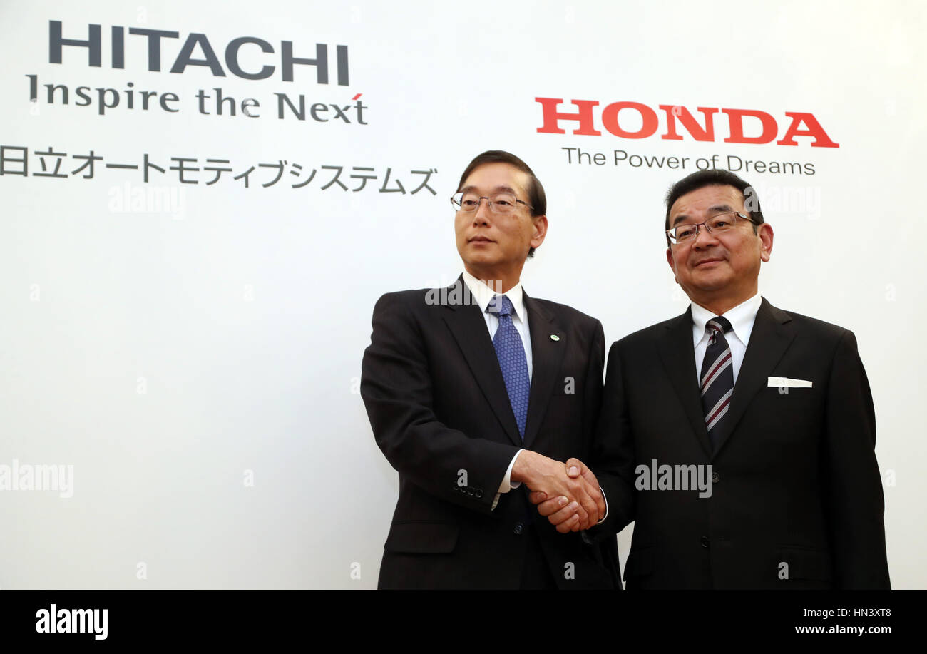 Tokyo, Japan. 7th Feb, 2017. Japan's Honda Motor president Takahiro ...