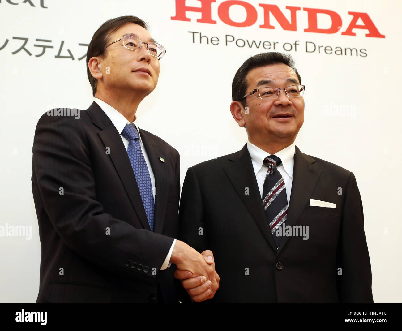 Tokyo, Japan. 7th Feb, 2017. Japan's Honda Motor president Takahiro ...