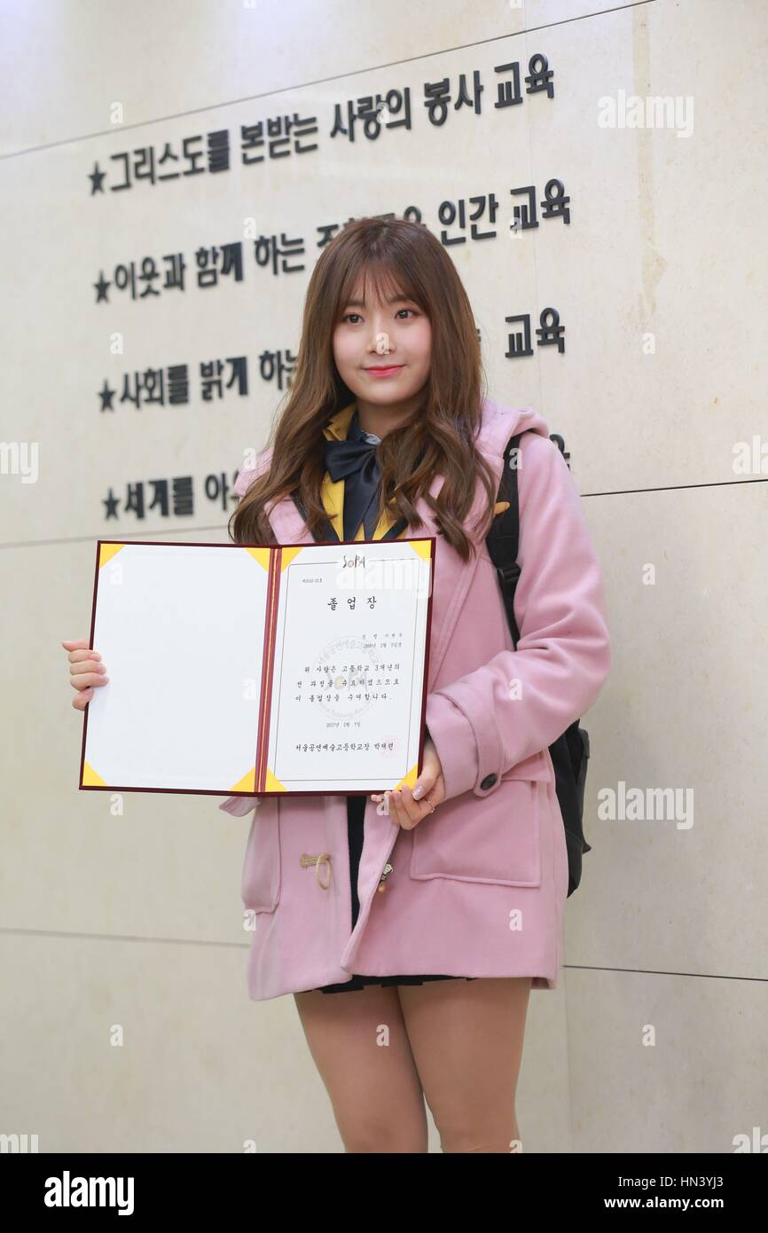 Seoul Korea 07th Feb 2017 Gfriend Sinb Umji Bts Jung Kook Wjsn