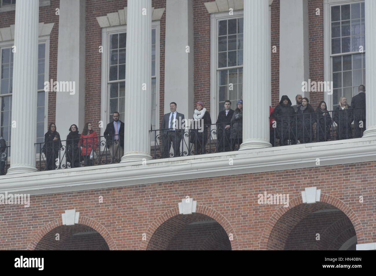 Boston, Massachusetts, USA. 7th Feb, 2017. Fans have come out in a ...