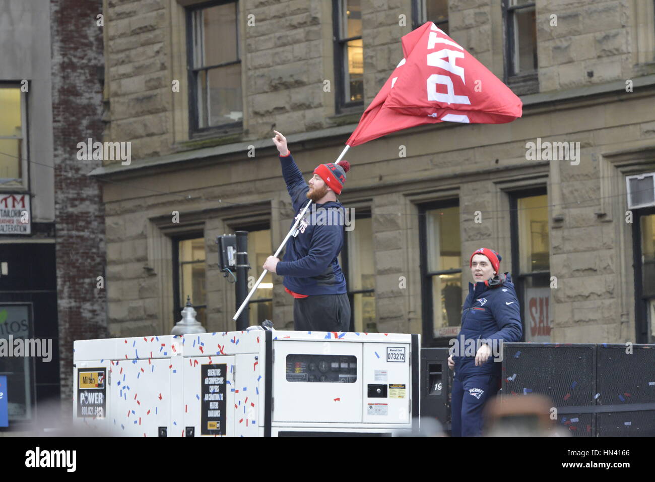 Boston, Massachusetts, USA. 7th Feb, 2017. Fans have come out in a ...