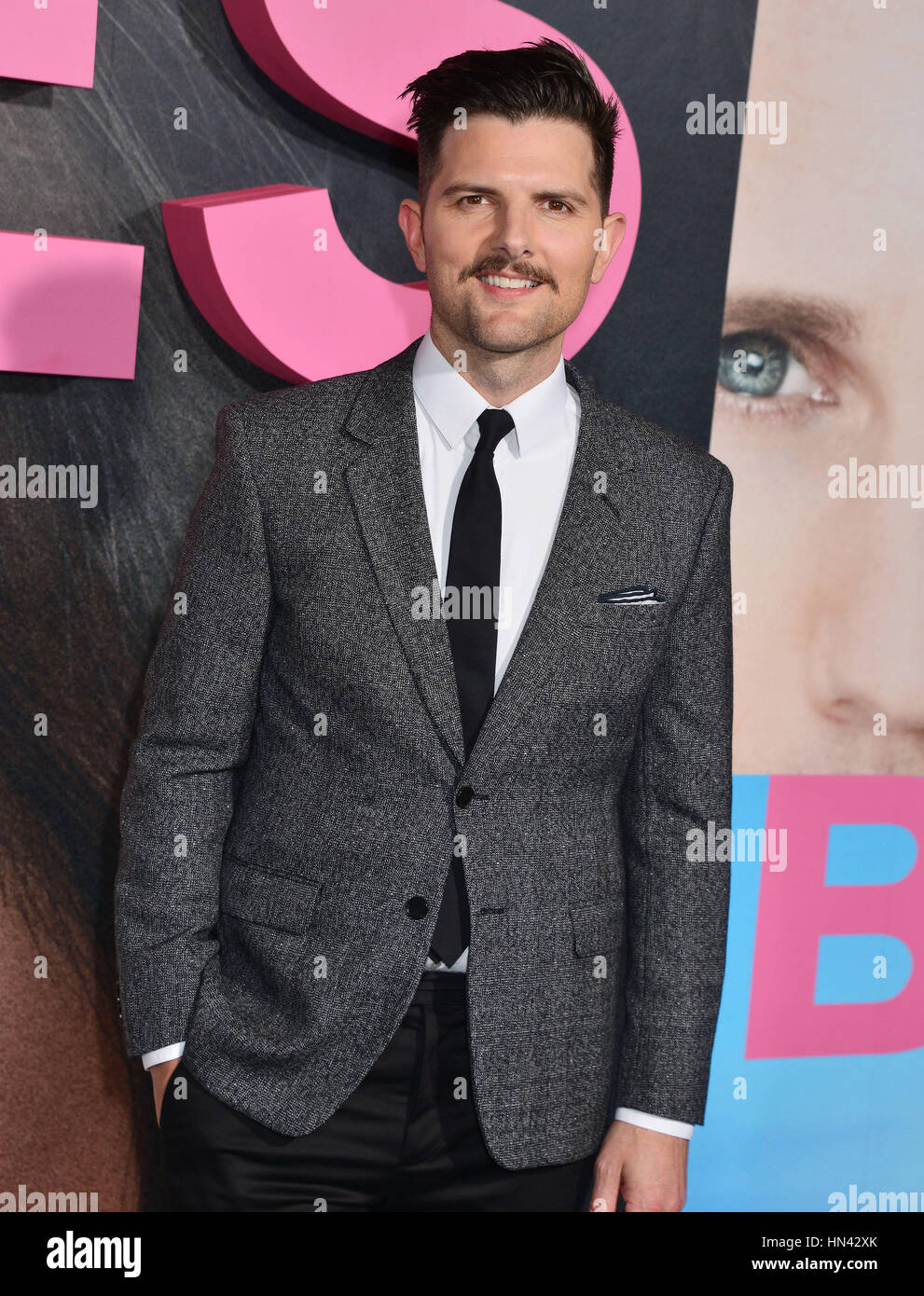 Los Angeles, USA. 07th Feb, 2017. Adam Scott arriving at the Big Little ...