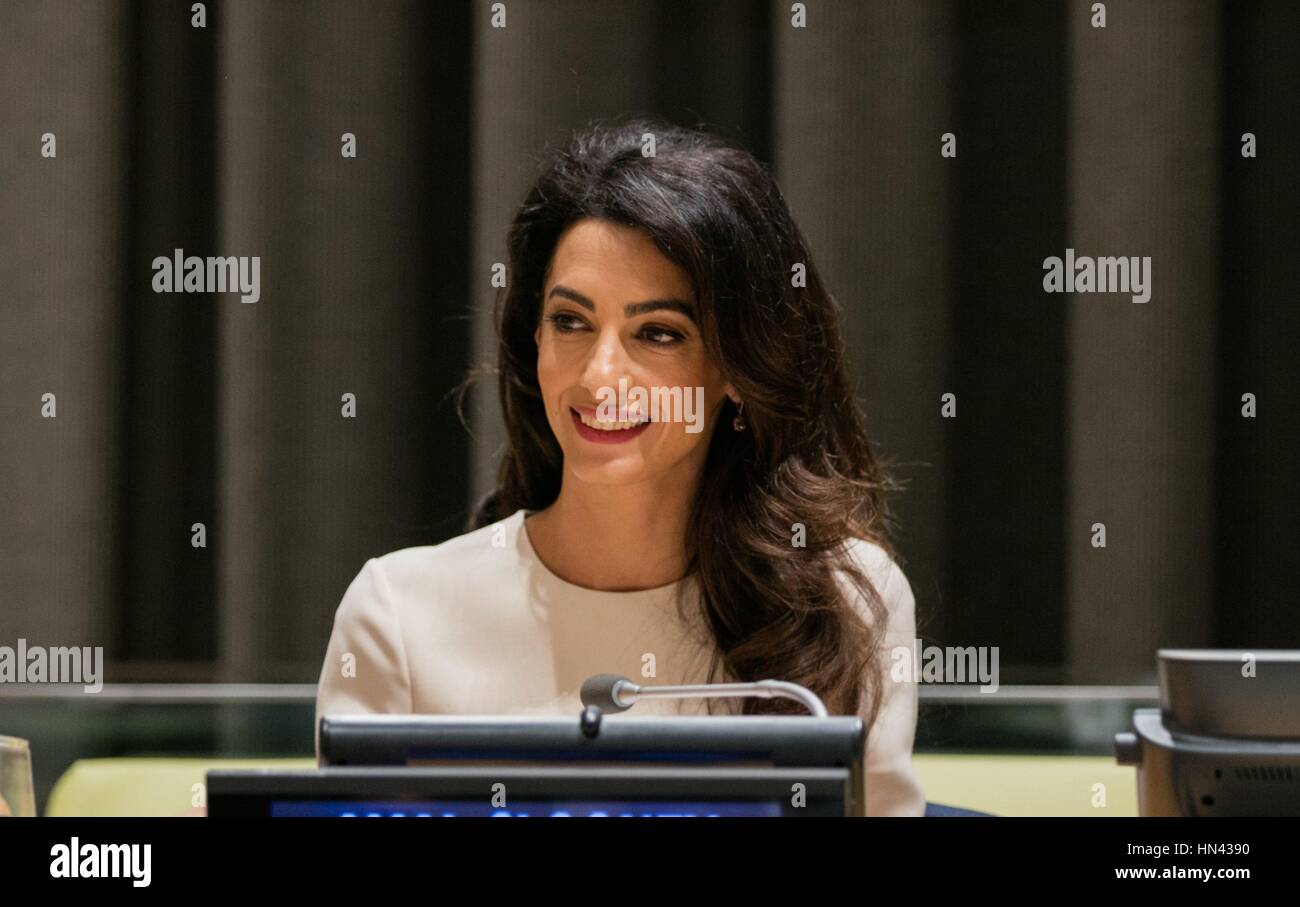 United Nations, New York, USA, September 16 2016 - Amal Clooney ...