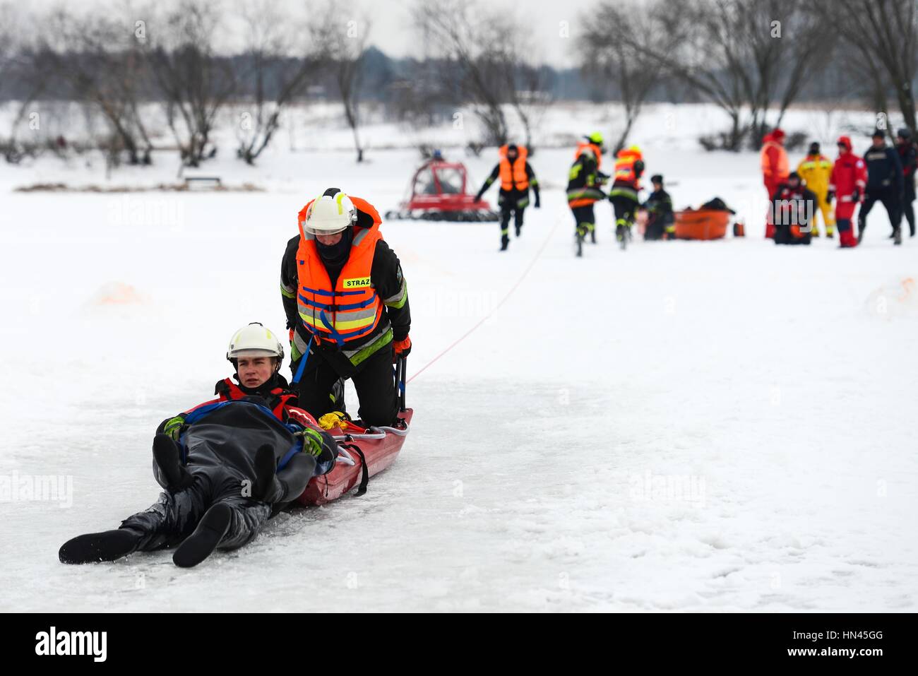 Piotrkow Trybunalski, Poland. 8th February 2017. Members of Naval ...