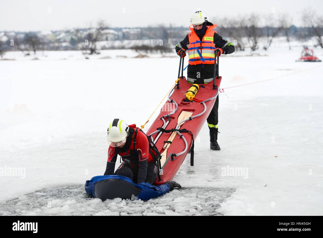 Piotrkow Trybunalski, Poland. 8th February 2017. Members of Naval ...