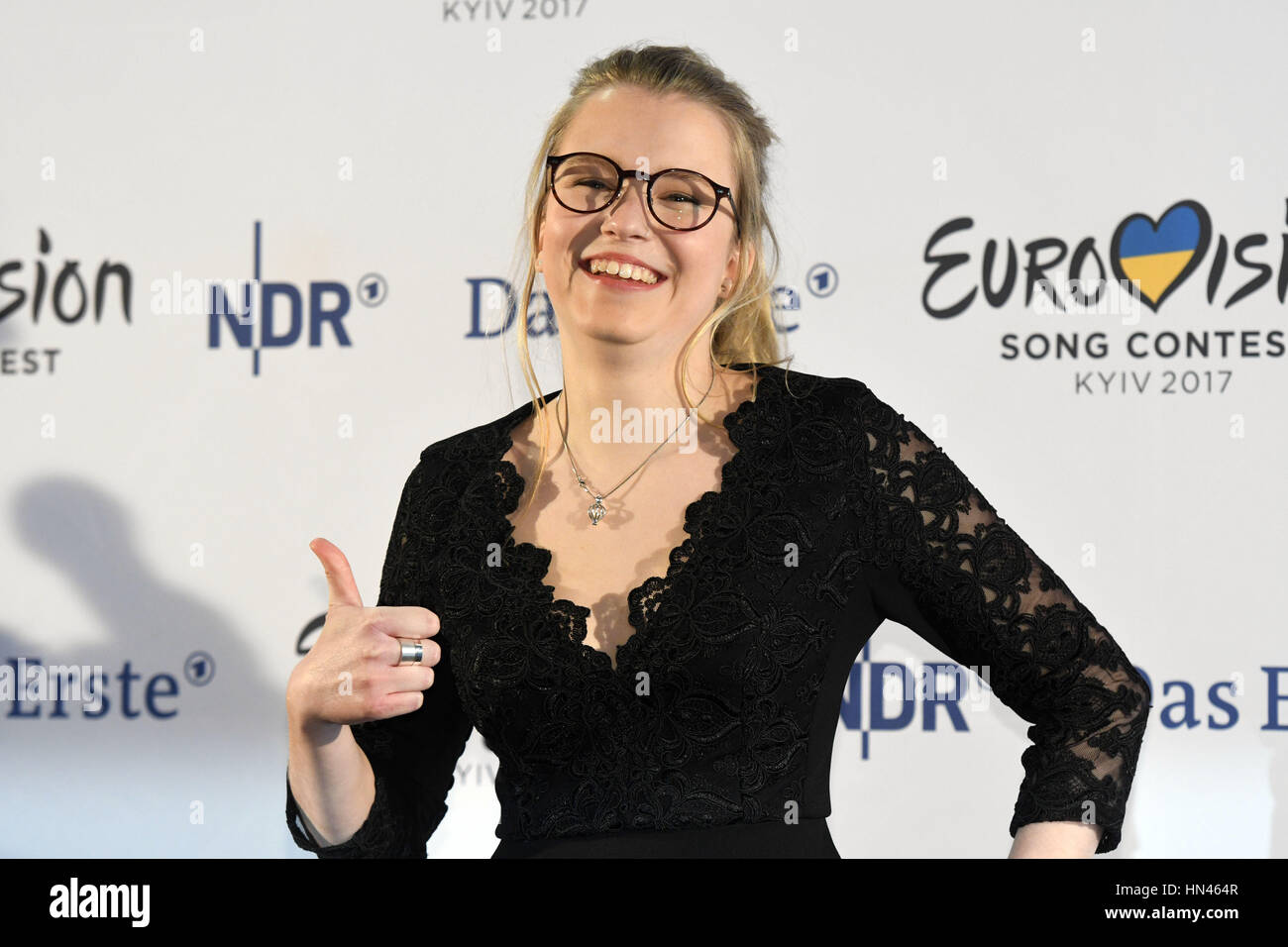 Cologne, Germany. 08th Feb, 2017. The singer Felicia Lu Kuerbiss stands ...