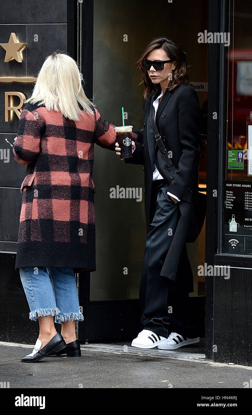 New York, NY, USA. 8th Feb, 2017. Victoria Beckham out and about for ...
