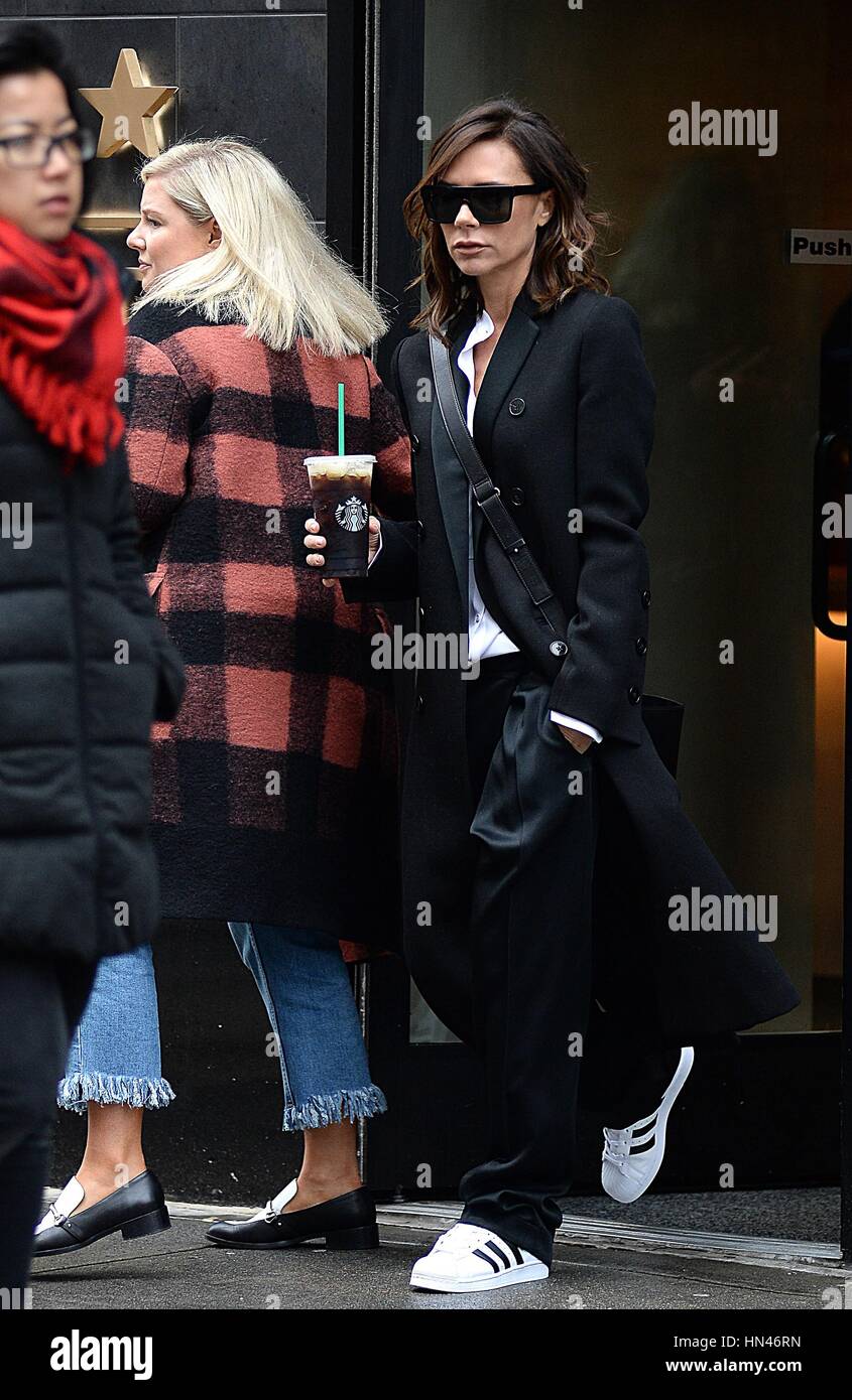New York, NY, USA. 8th Feb, 2017. Victoria Beckham out and about for ...