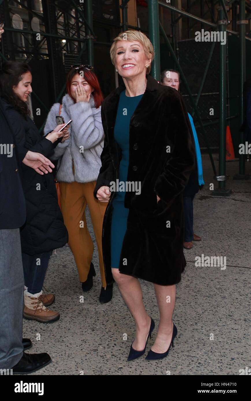 New York, NY, USA. 8th Feb, 2017. Barbara Corcoran leaving AOL BUILD on ...