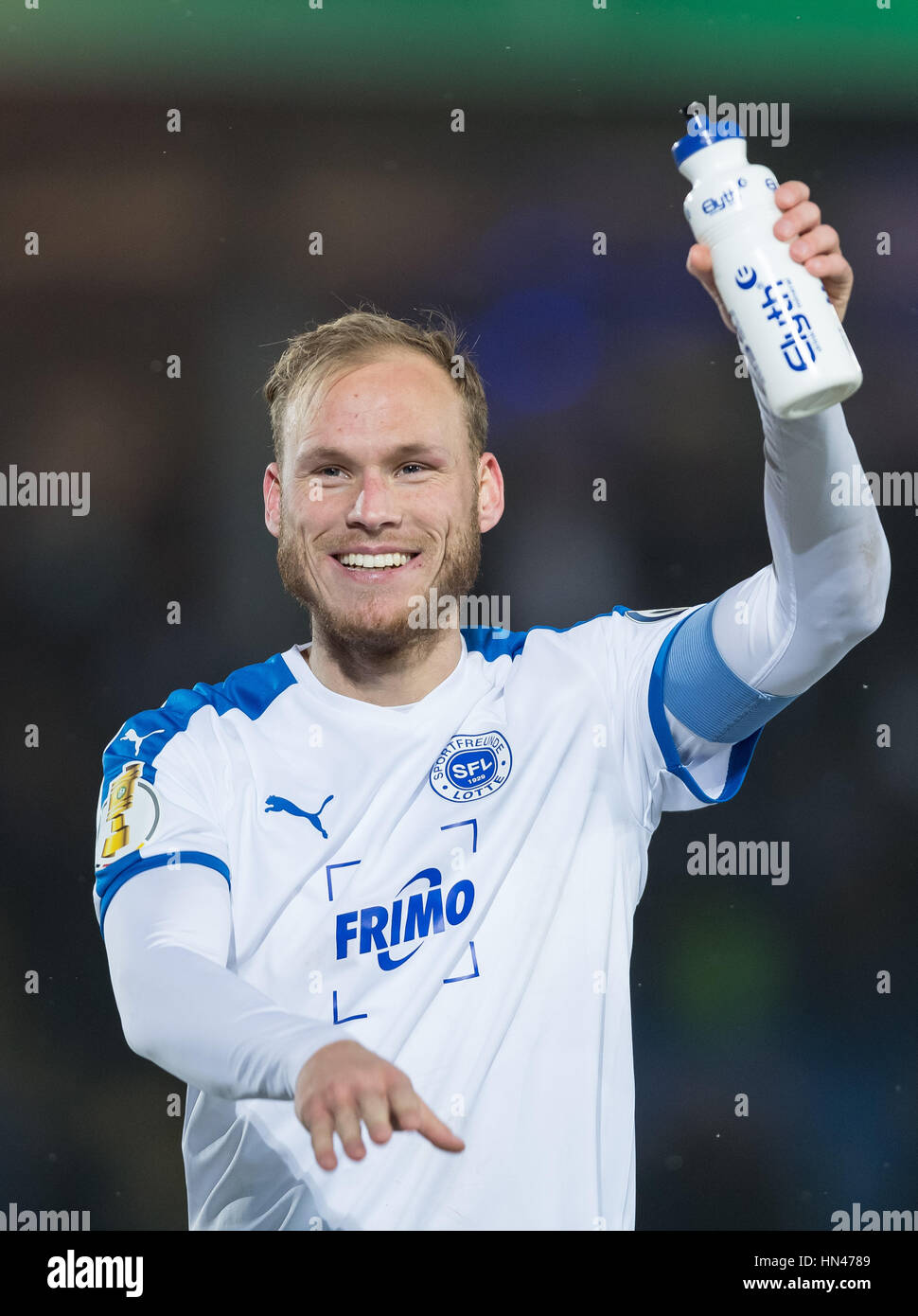 Lotte's Matthias Rahn celebrates making the quater final after the ...