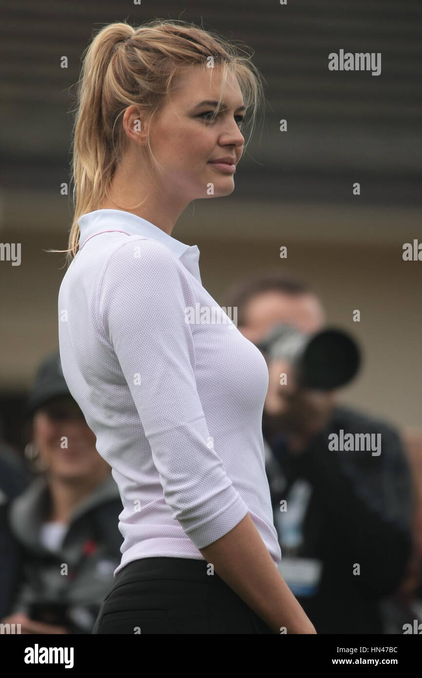 Pebble Beach, California, USA. 8th Feb, 2017. Kelly Rohrbach, model ...