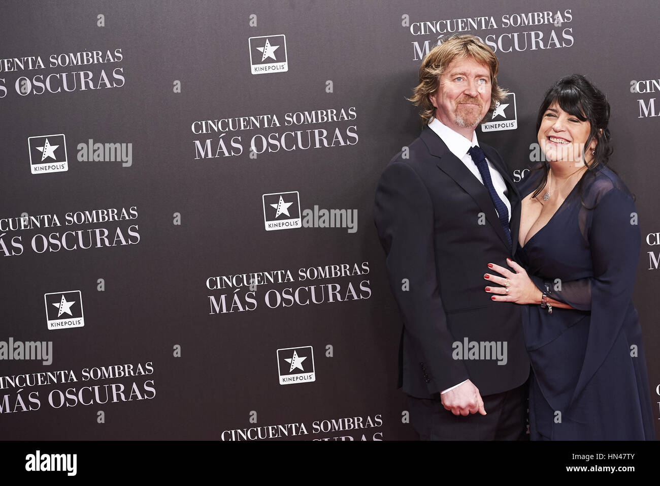 Madrid, Madrid, Spain. 8th Feb, 2017. E. L. James, Niall Leonard ...