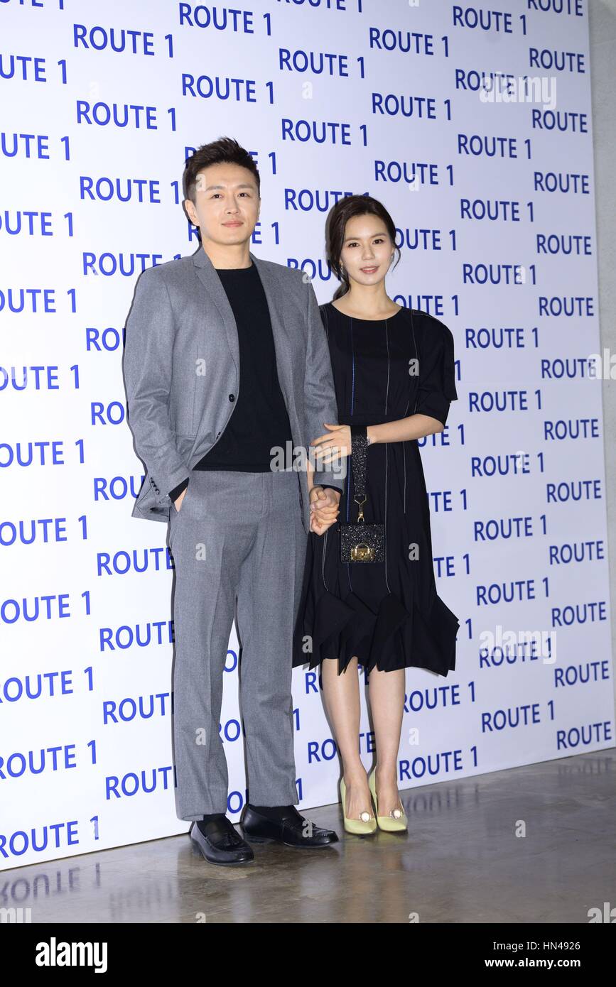 Seoul, Korea. 08th Feb, 2017. Si-Eun Park couple, Yun-Yeong Choe, Yeong ...