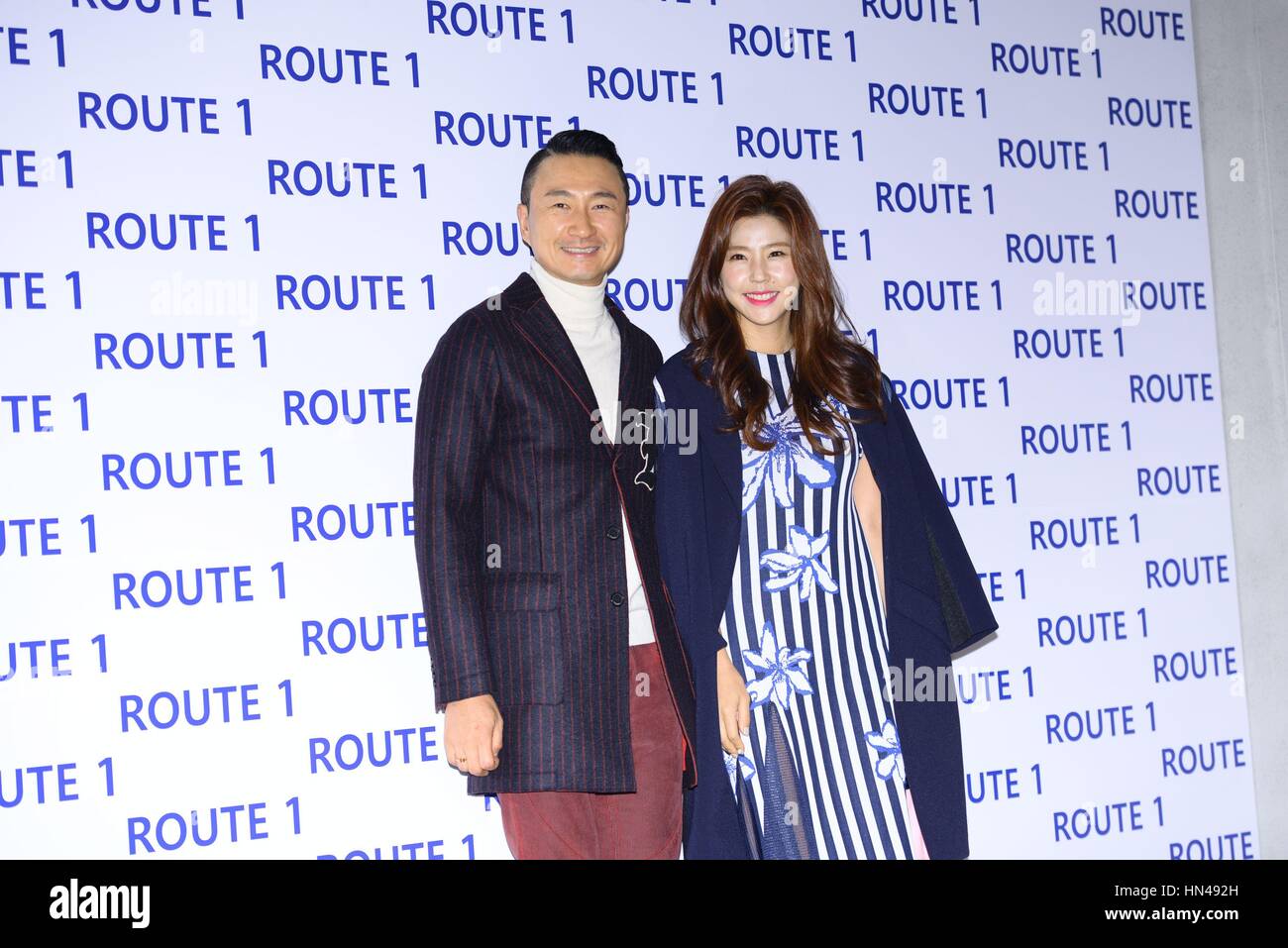 Seoul, Korea. 08th Feb, 2017. Si-Eun Park couple, Yun-Yeong Choe, Yeong Hyeon, Tae-hyeon Kim ...