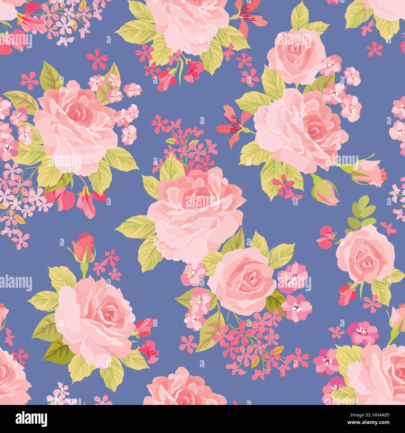 Floral bouquet seamless pattern. Flower posy background. Floral ...