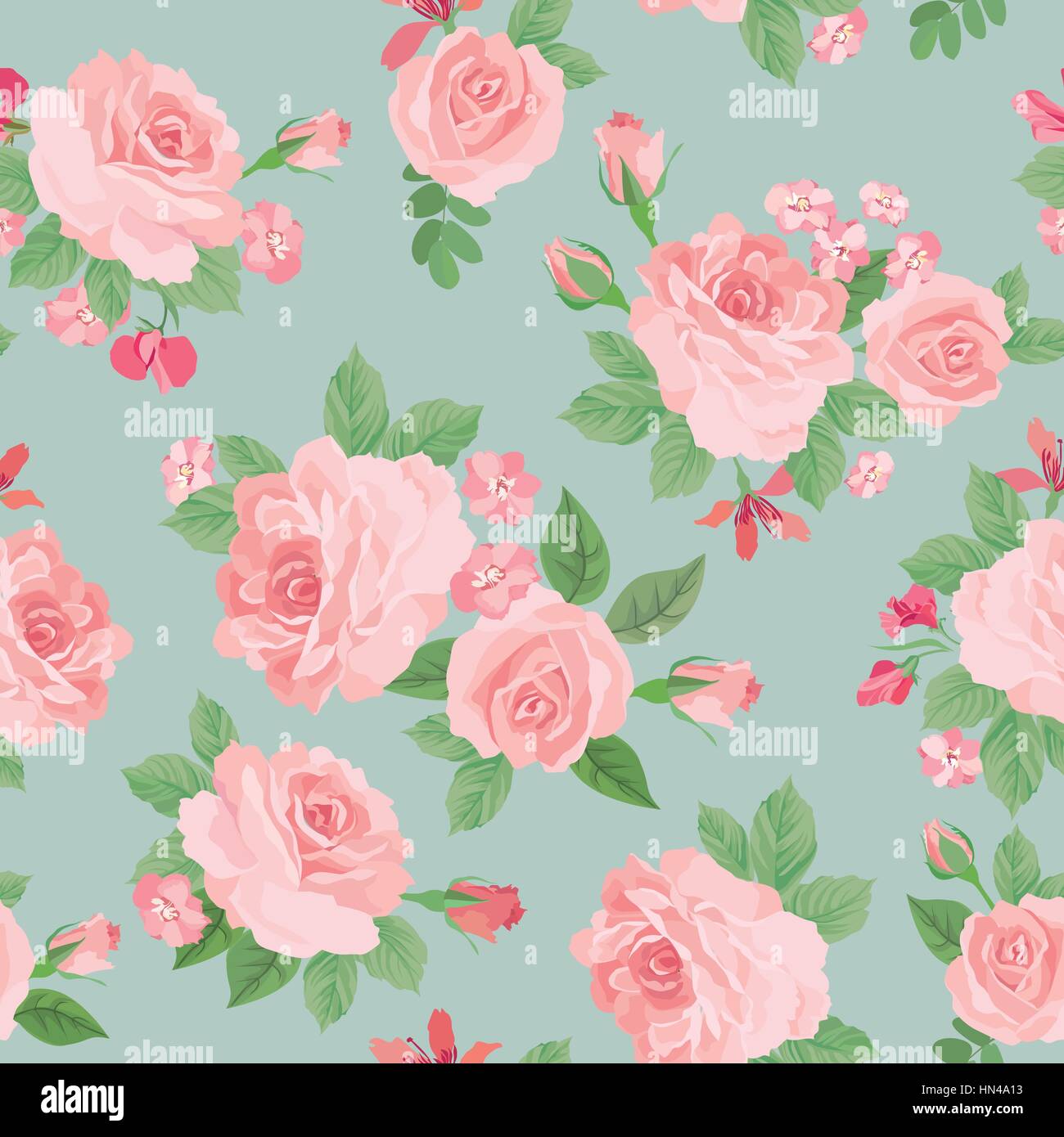 Floral bouquet seamless pattern. Flower posy background. Floral ...