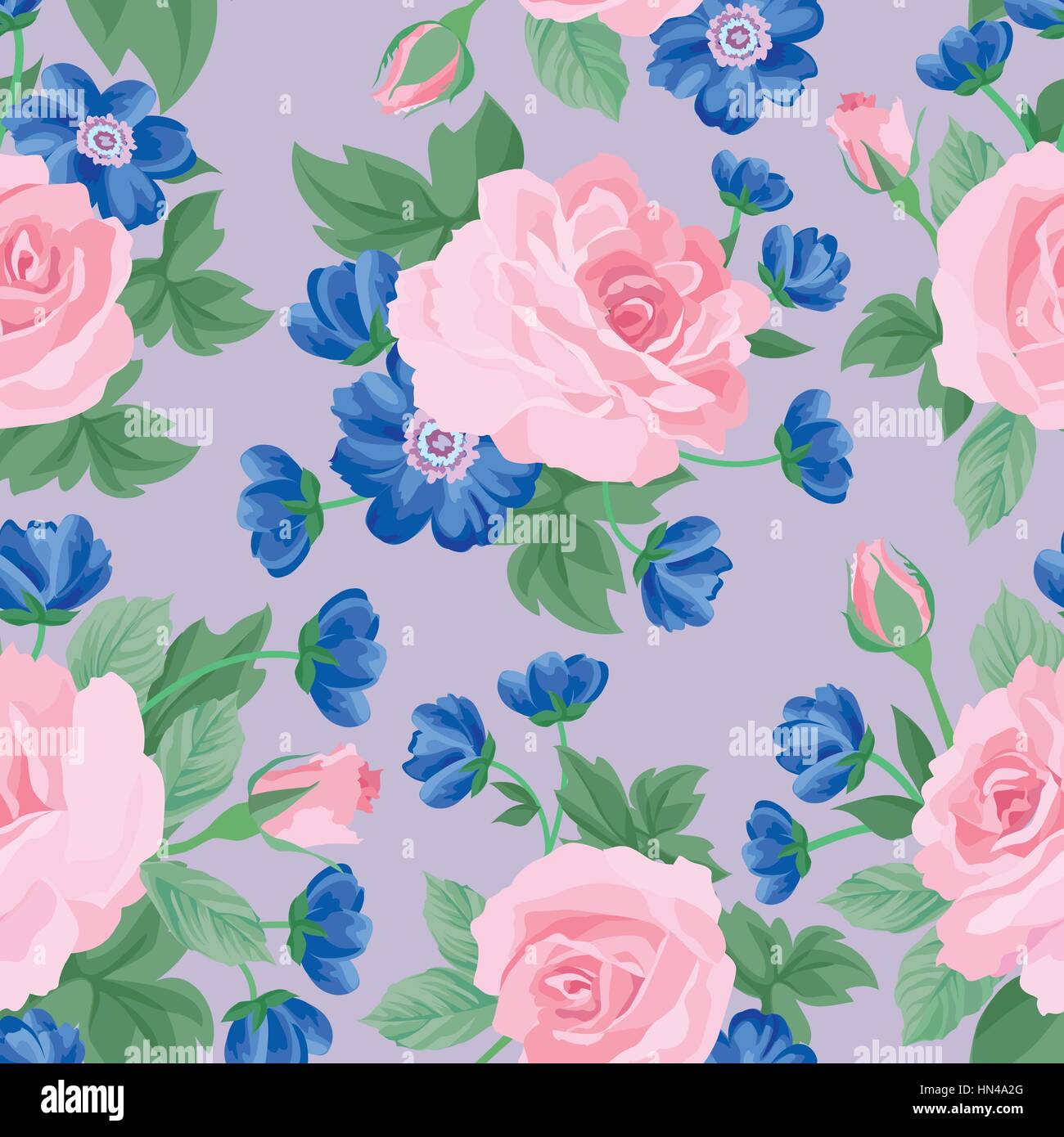 Floral bouquet seamless pattern. Flower posy background. Floral ...