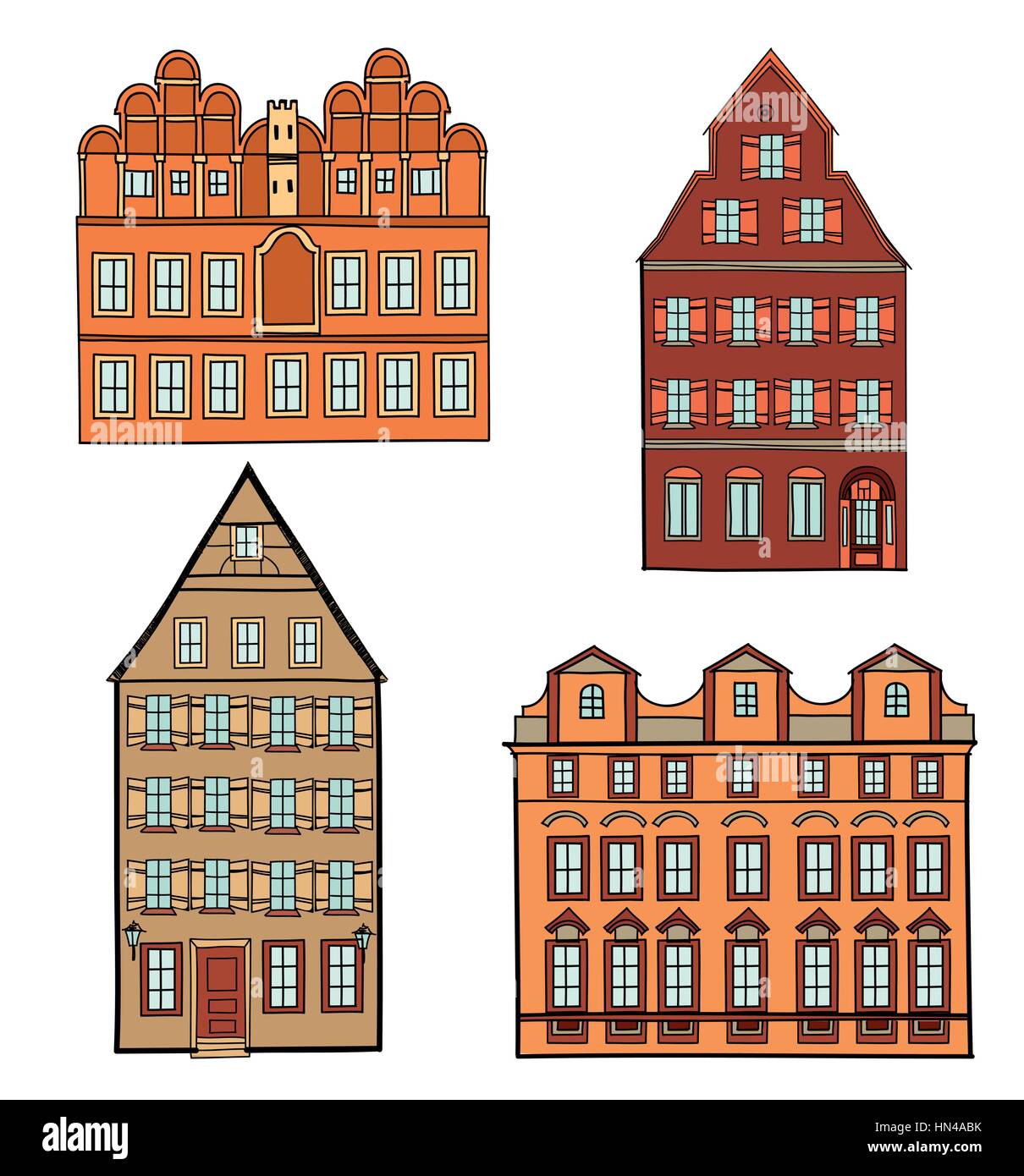 Modern and classical architecture Cut Out Stock Images & Pictures - Alamy