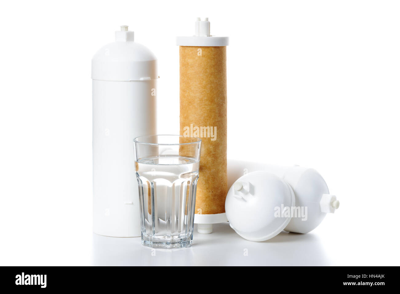 pure water in glass and water filter Stock Photo - Alamy