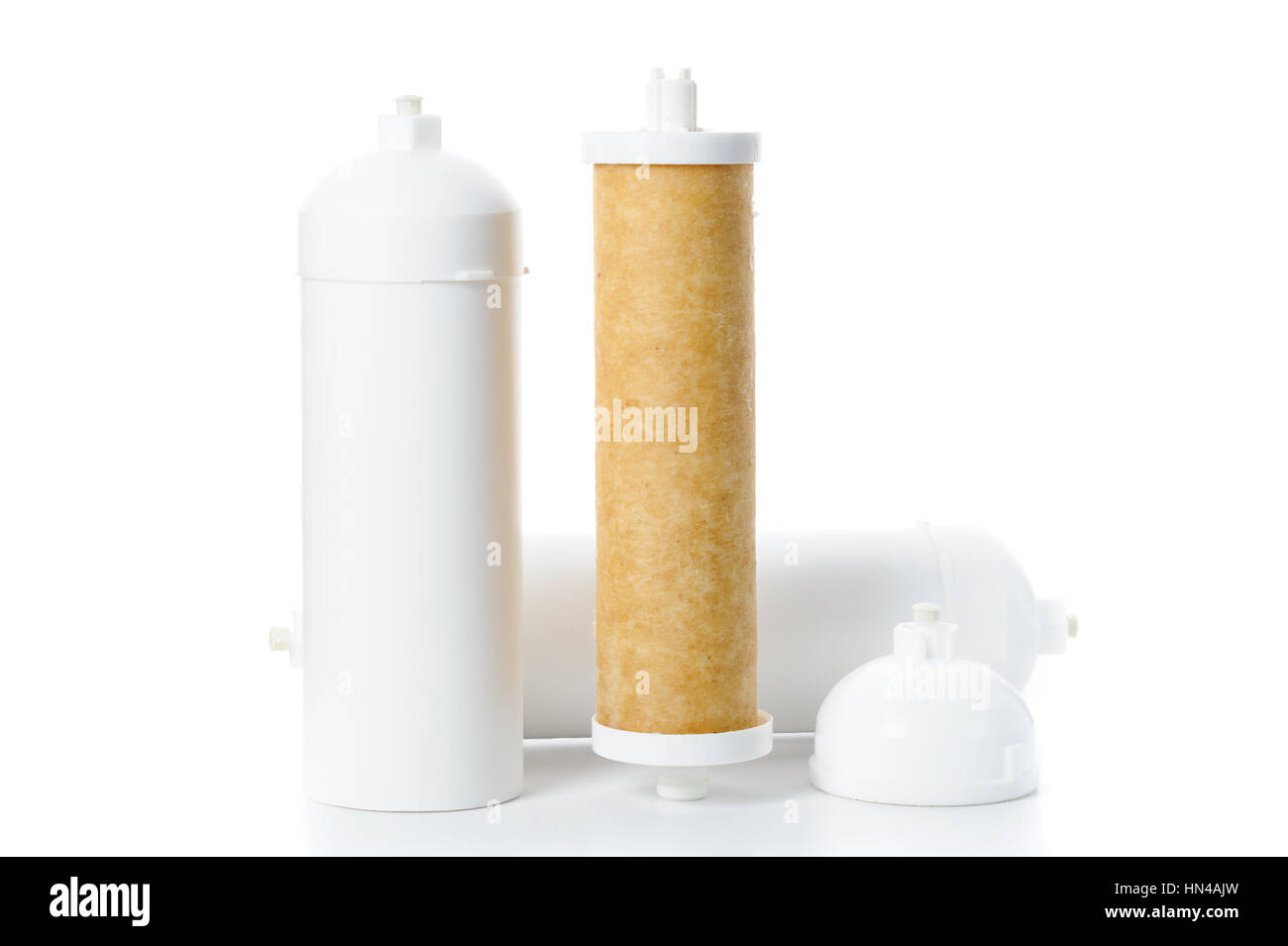 used cartridge for water filtration Stock Photo - Alamy