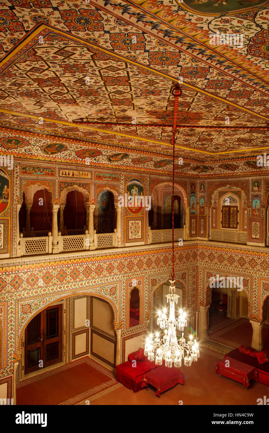 Hall, Samode Palace Hotel, Samode, Rajasthan, India Stock Photo - Alamy
