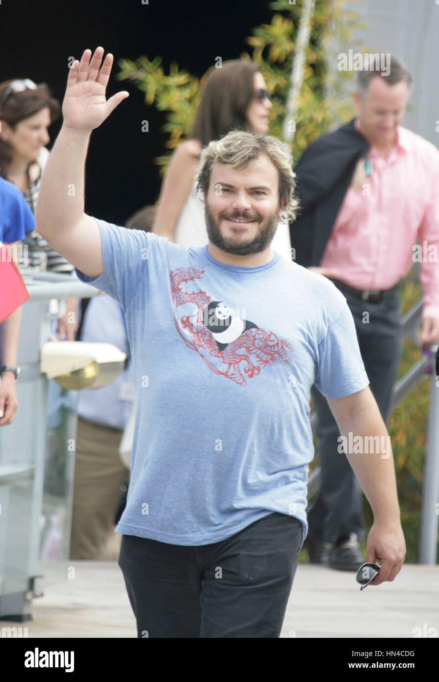 Jack Black poses at the photo call for "Kung Fu Panda" at the Cannes ...