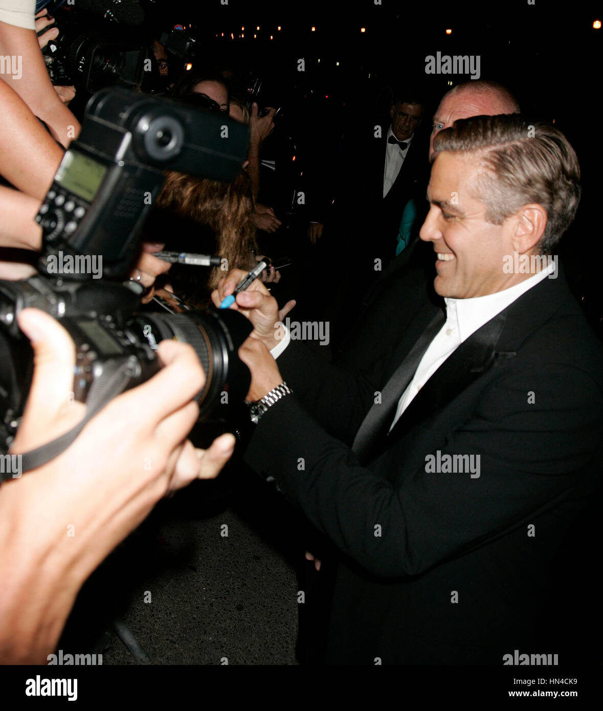George Clooney at the Ocean's 13 party in Cannes, France, on May 24 ...