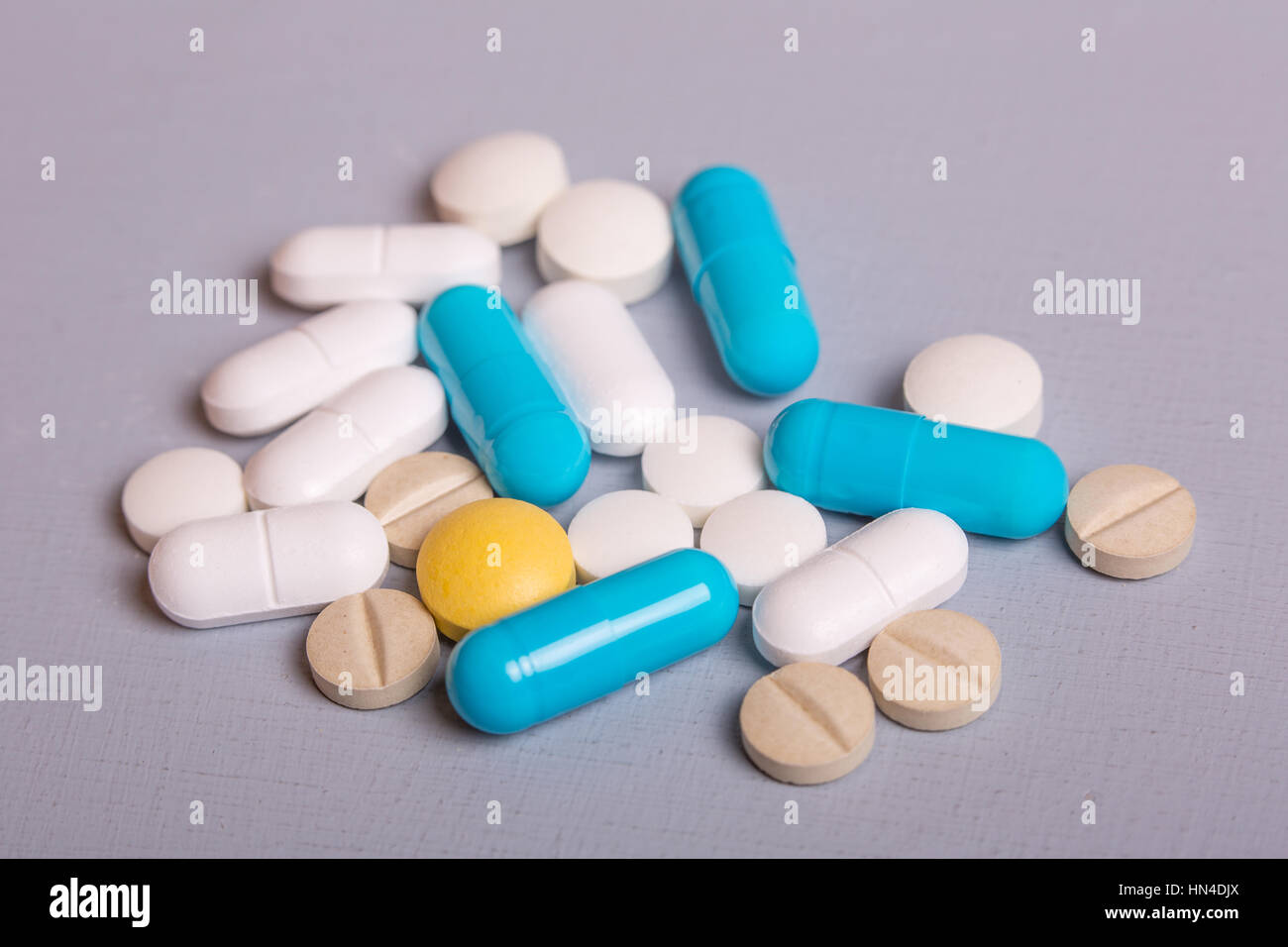different Tablets pills capsule heap mix therapy drugs Stock Photo - Alamy