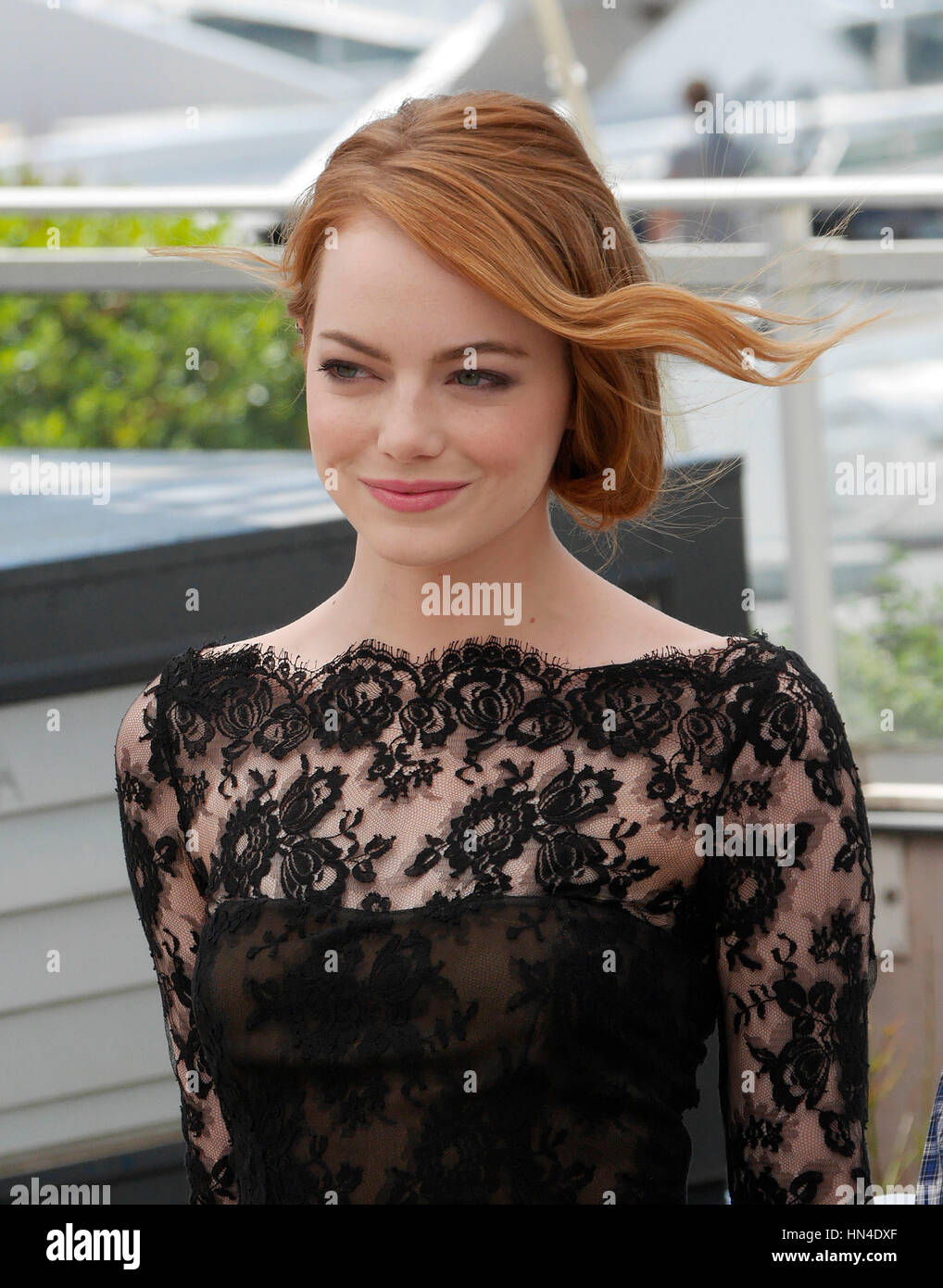 Emma Stone arrives at the photocall for the film, "Irrational Man" at ...