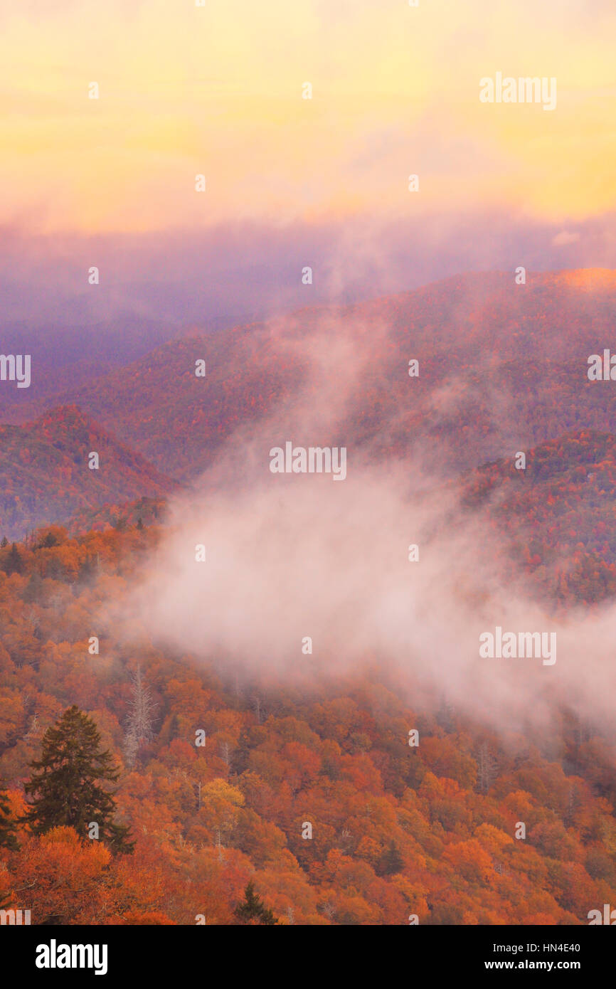 Sunrise, Saco Gap Area, Blue Ridge Parkway, Grandfather Mountain, North ...