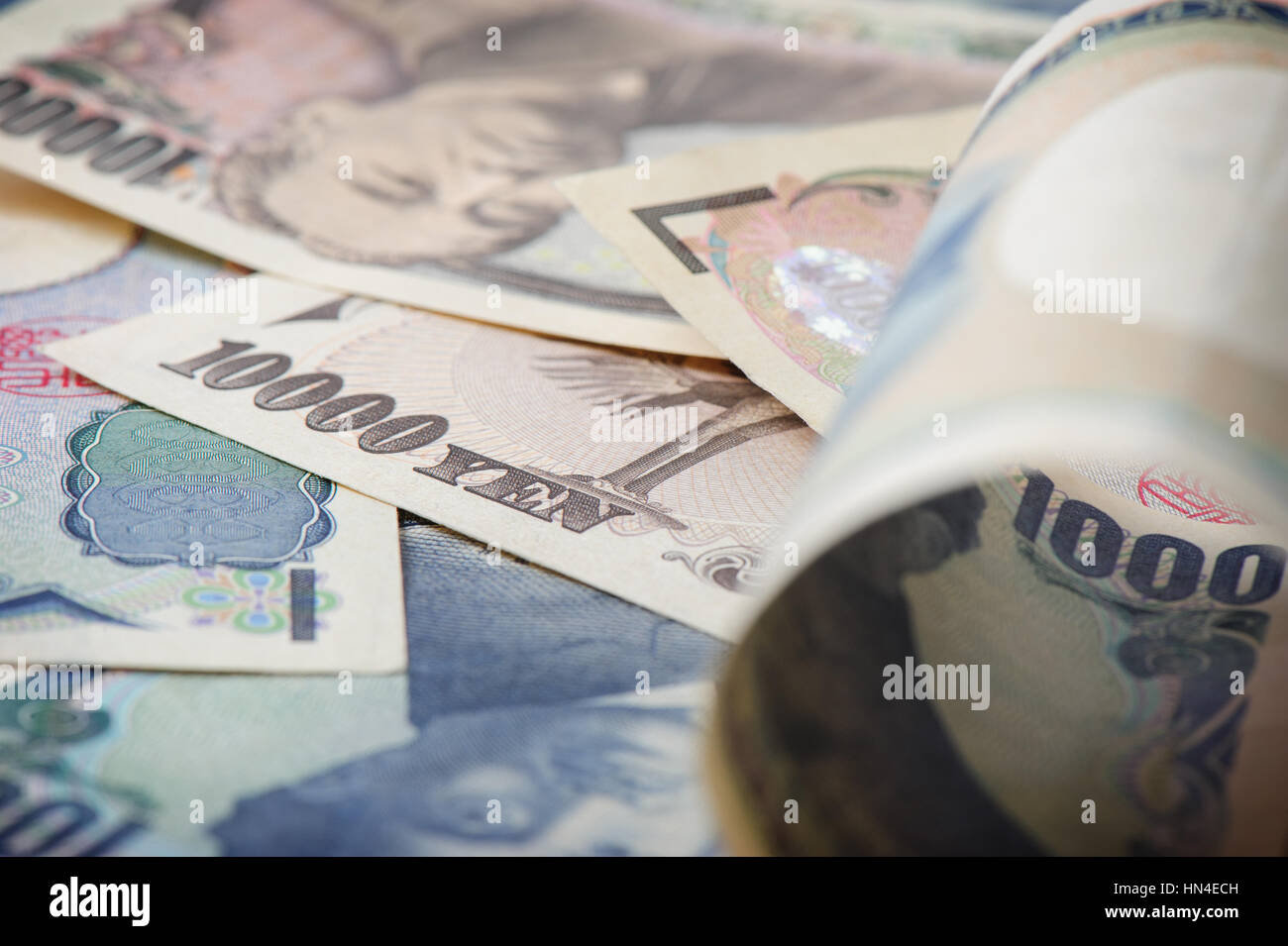 Japanese currency notes , Japanese Yen Stock Photo - Alamy